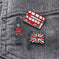 London Bus, Queen's Guard, & Union Jack Enamel Pin Badges - GIFT SET o ...